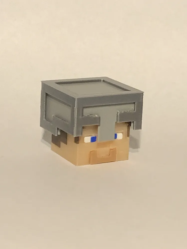 Llavero fidget clicky con cabeza de Minecraft Steve por legofoodjoker ...