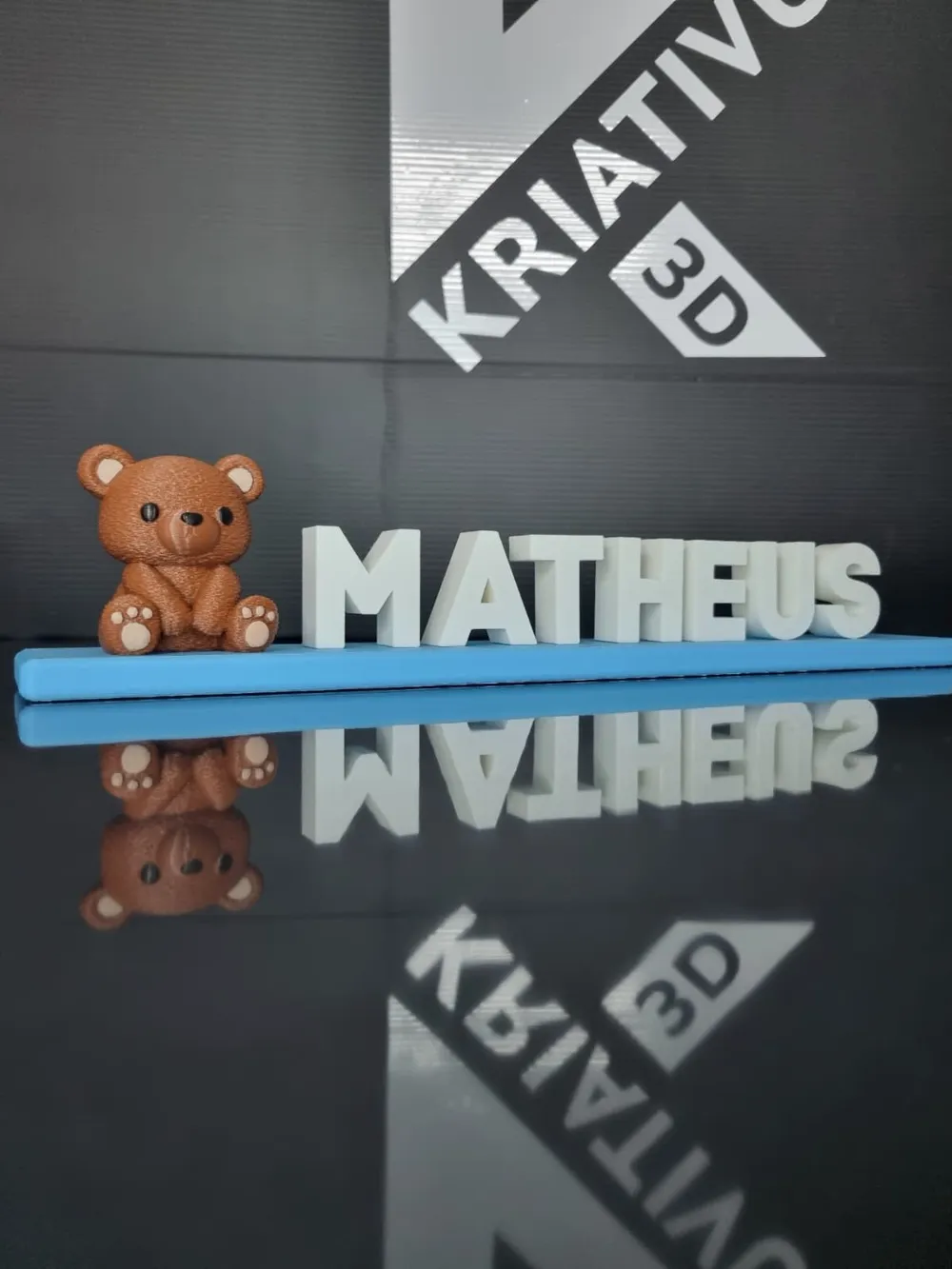 Personalized Name with Teddy Bear Kids Decoration - Free 3D Print Model ...