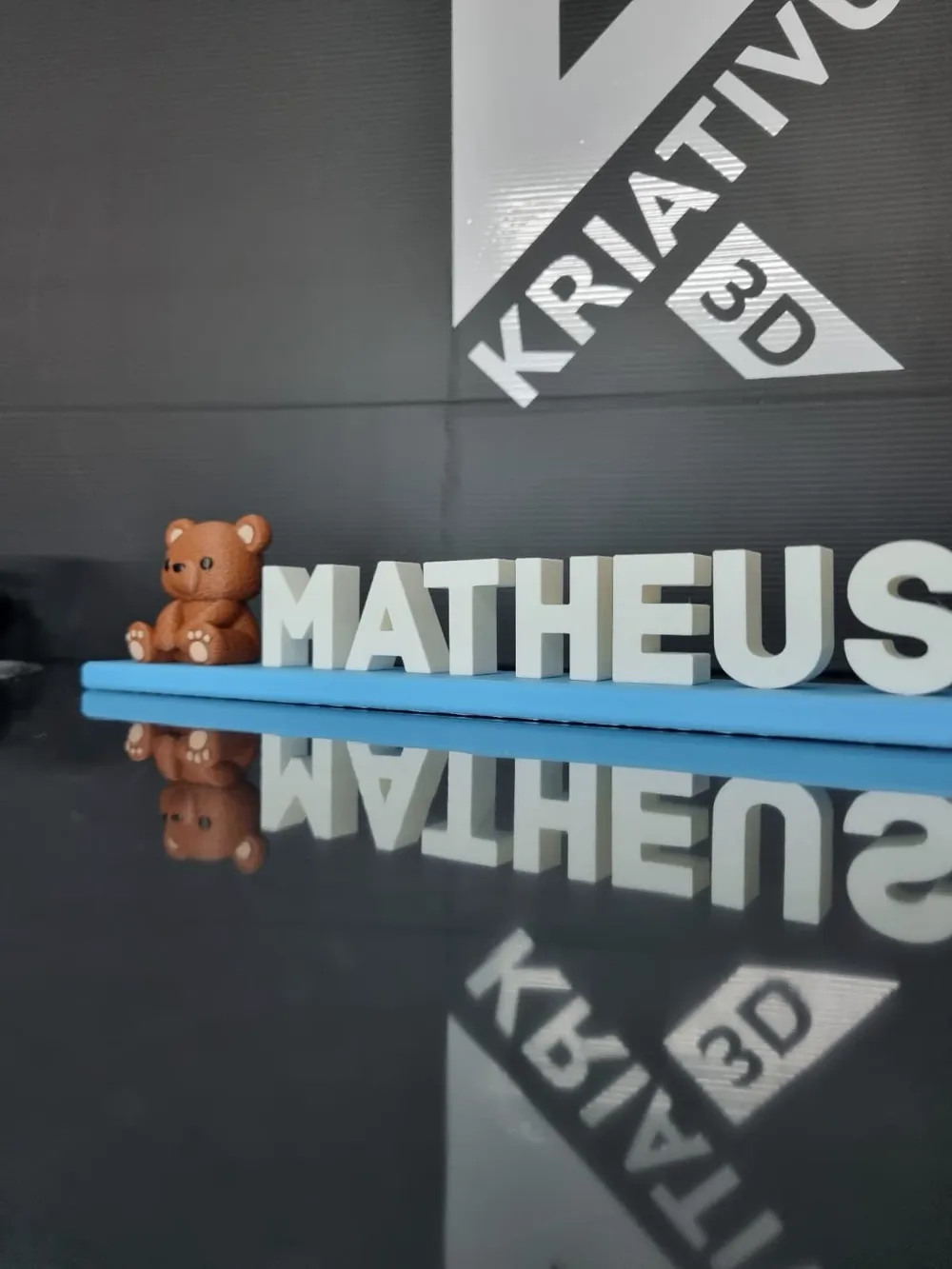 Personalized Name with Teddy Bear Kids Decoration - Free 3D Print Model ...