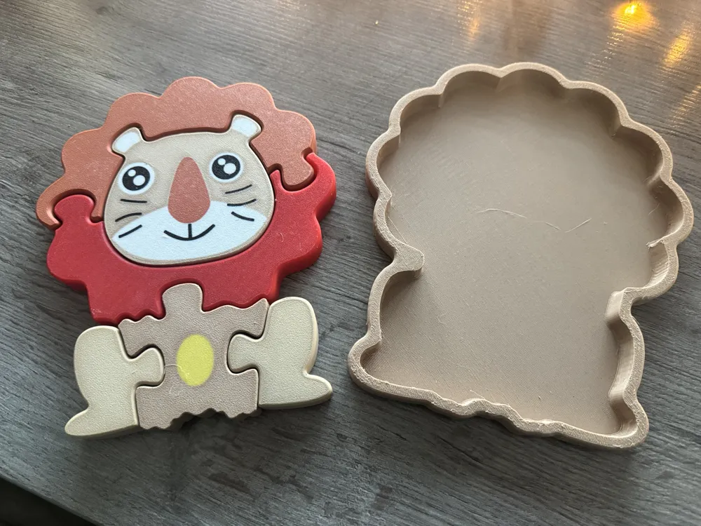puzzle bébé Lion - Modèle d'Impression 3D Gratuit - MakerWorld