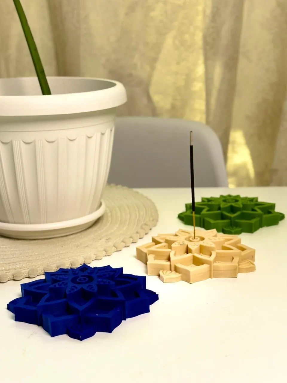 Lotus Mandala for Incense - Free 3D Print Model - MakerWorld