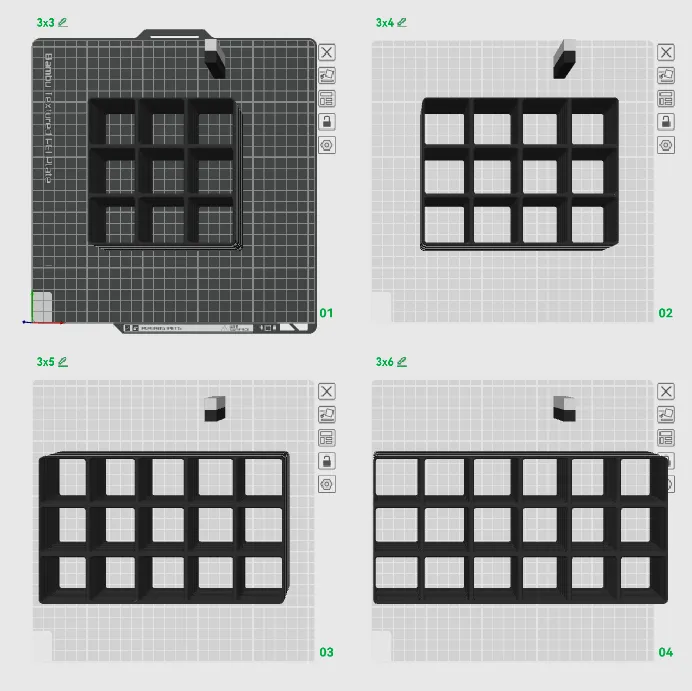 ALL SIZES!! Gridfinity stacked collection 16 tall Remixed by ...