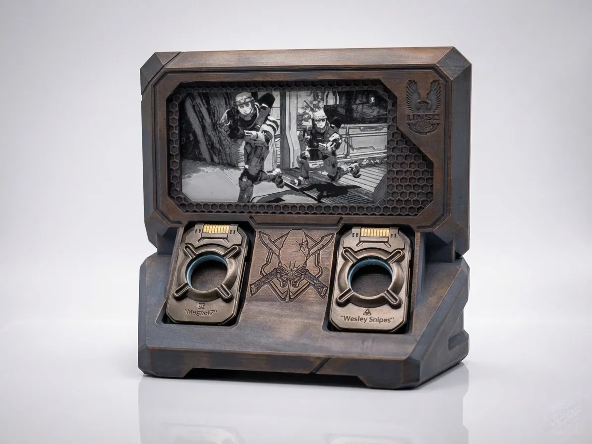 Halo AI Chip Display Stand - Free 3D Print Model - MakerWorld