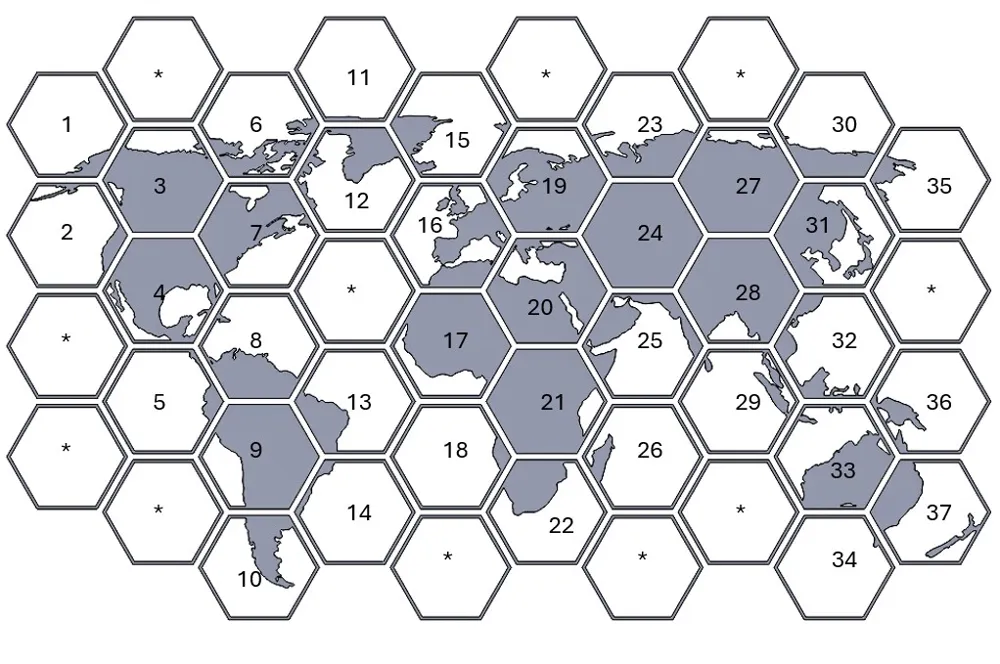 World Map Hexagon Wall Art by Andyroohoo MakerWorld: Download Free 3D ...