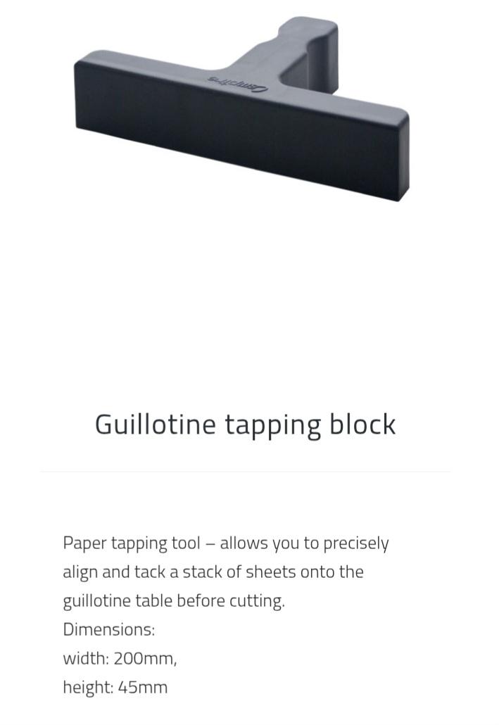 Paper guillotine tapping block - Free 3D Print Model - MakerWorld