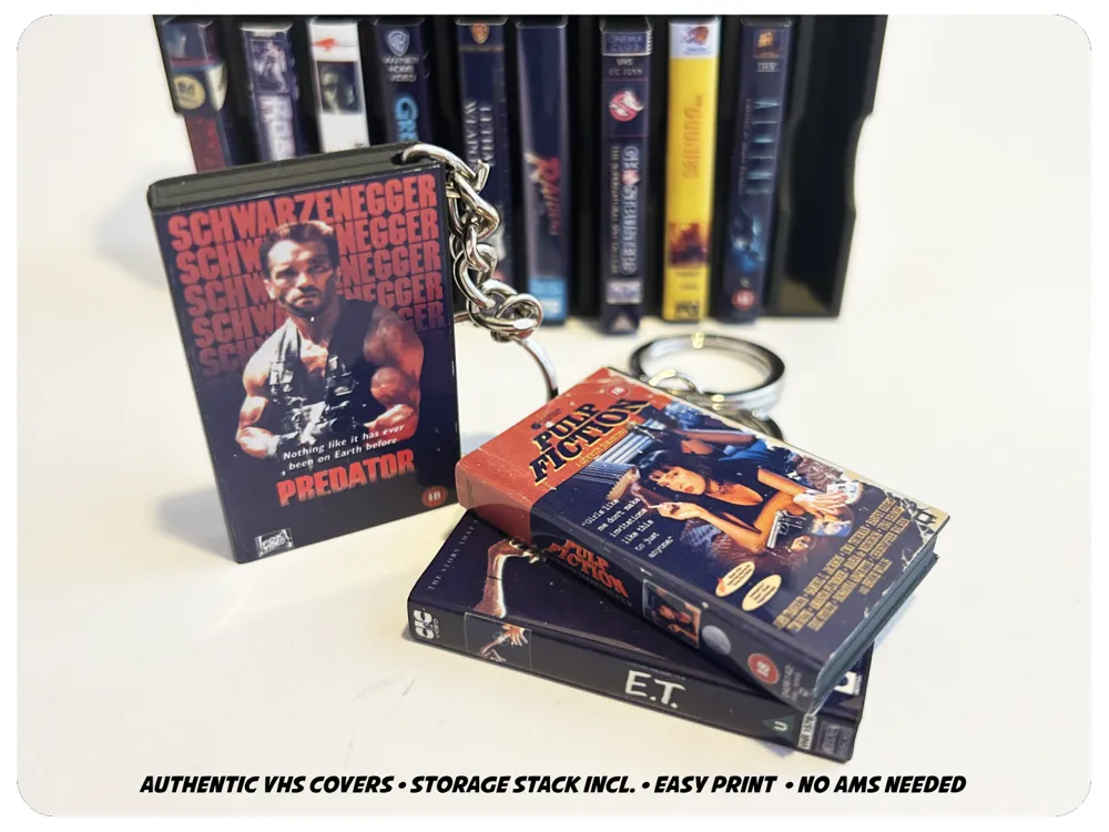 VHS Cassette Case Keyring by ScarfMeadow MakerWorld: Download Free 3D ...