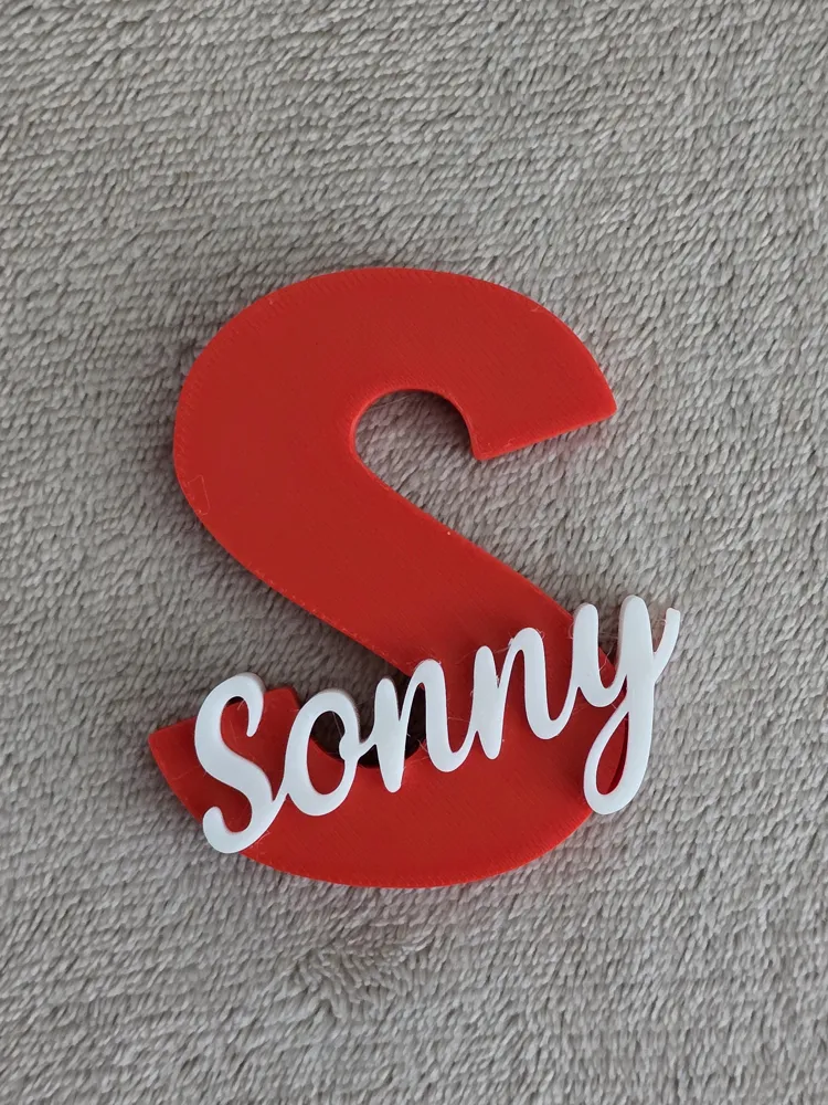 Sonny - Name Sign by Serenity2892 MakerWorld: Download Free 3D Models