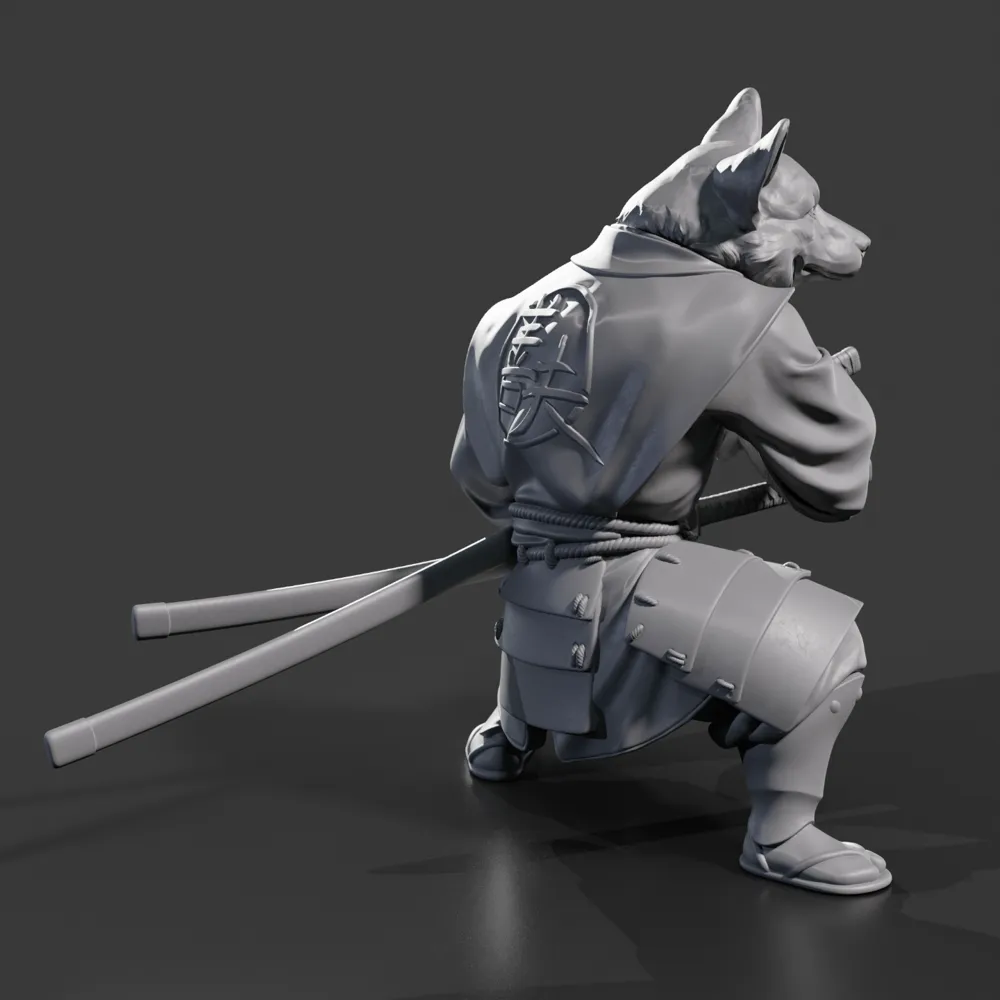 Samurai Corgi by Fenn - MakerWorld