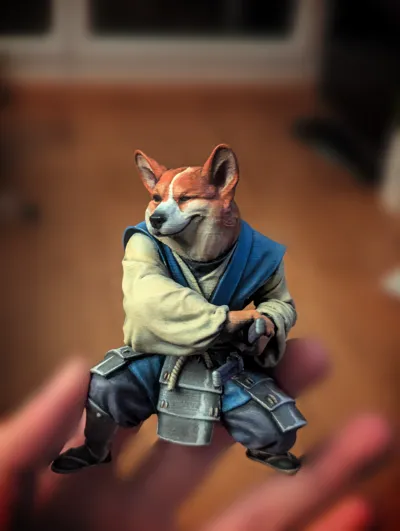 Samurai Corgi by Fenn - MakerWorld