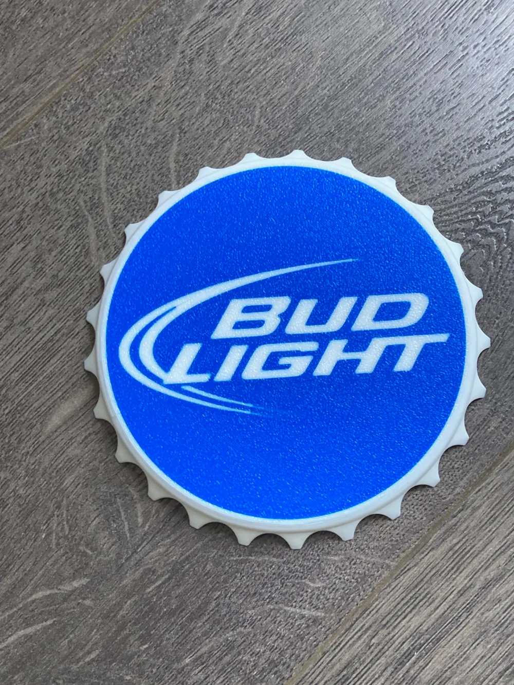 Bud Light Bottle Cap Coaster/Ornament by N3D - MakerWorld