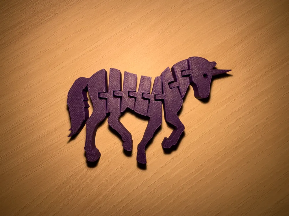 Flexible Unicorn / Articulated Unicorn - Free 3D Print Model - MakerWorld