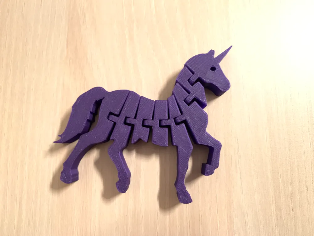 Flexible Unicorn / Articulated Unicorn - Free 3D Print Model - MakerWorld