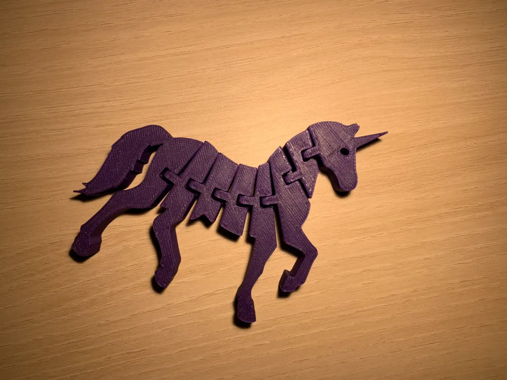 Flexible Unicorn / Articulated Unicorn - Free 3D Print Model - MakerWorld
