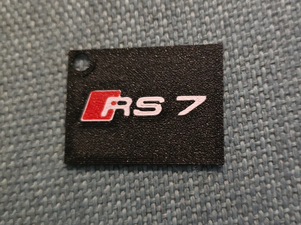 Audi RS7 Supercar Baby Keychain Logo by Frankie - MakerWorld