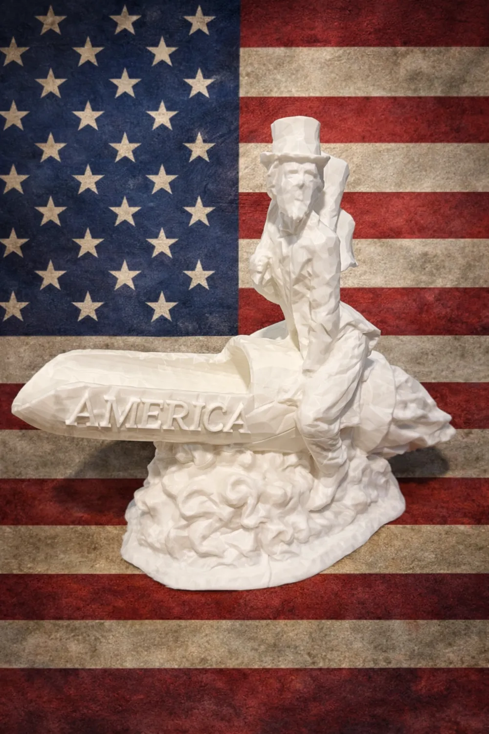 Uncle Sam Rocket Bottle Holder - Wine - Beer - Pen - Free 3D Print ...