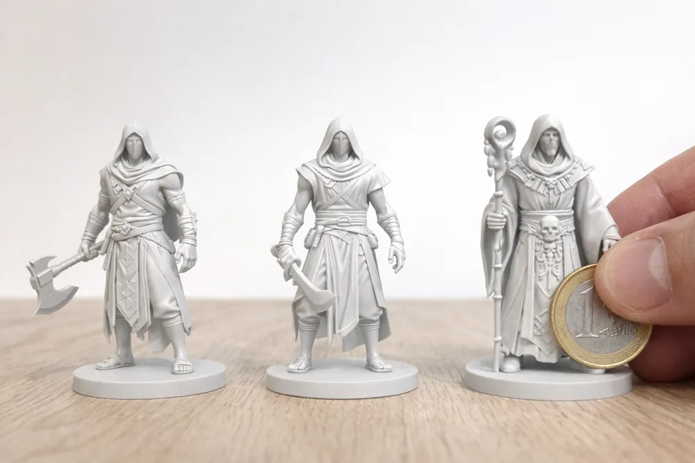 3 Bandits/Cultist Miniatures Set - Free 3D Print Model - MakerWorld