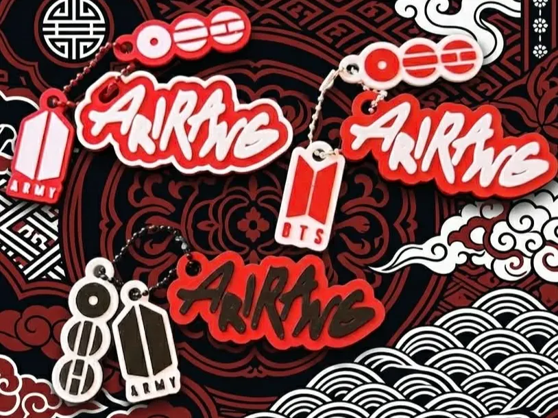 Chaveiros do pack da turnê mundial BTS Arirang - Modelo gratuito para ...