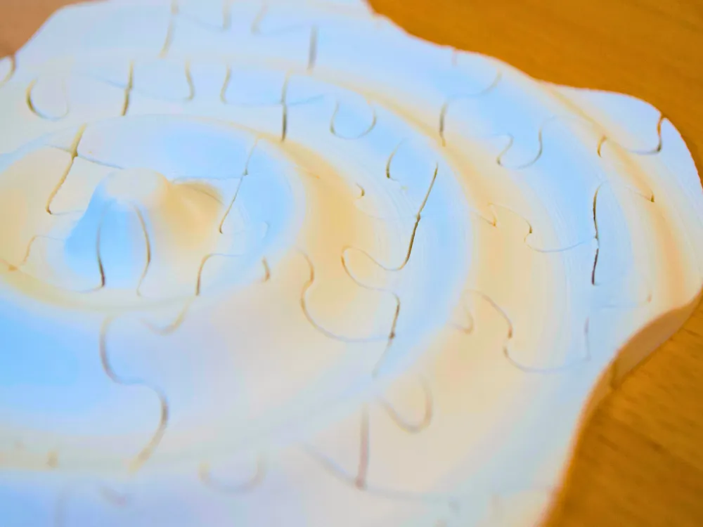 Wave Puzzle 27 pieces / Normal - Free 3D Print Model - MakerWorld