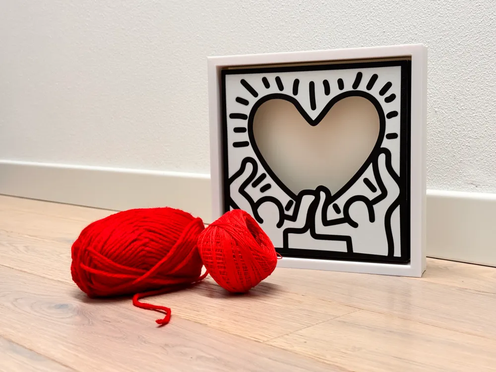 Keith Haring - Hearts by TheMiguelBi - MakerWorld
