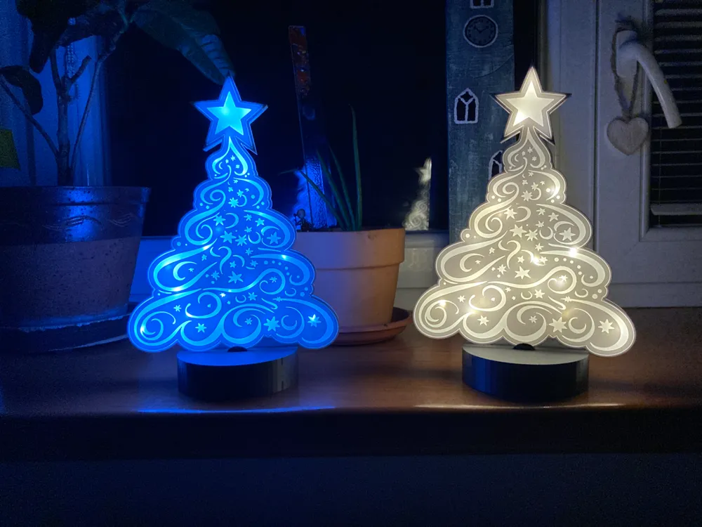 Xmas tree lightbox with timer & 8 functions memory by CreativeDesign3D ...