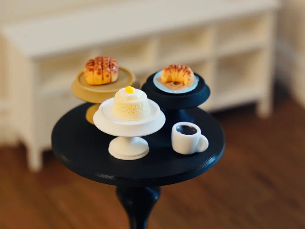 Miniature Dessert Display Cake Stands Tray by Printed a mini MakerWorld ...