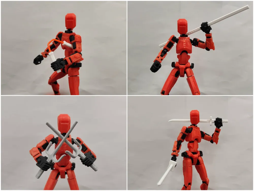 Dummy 13: TNMT Weapon Pack - Free 3D Print Model - MakerWorld