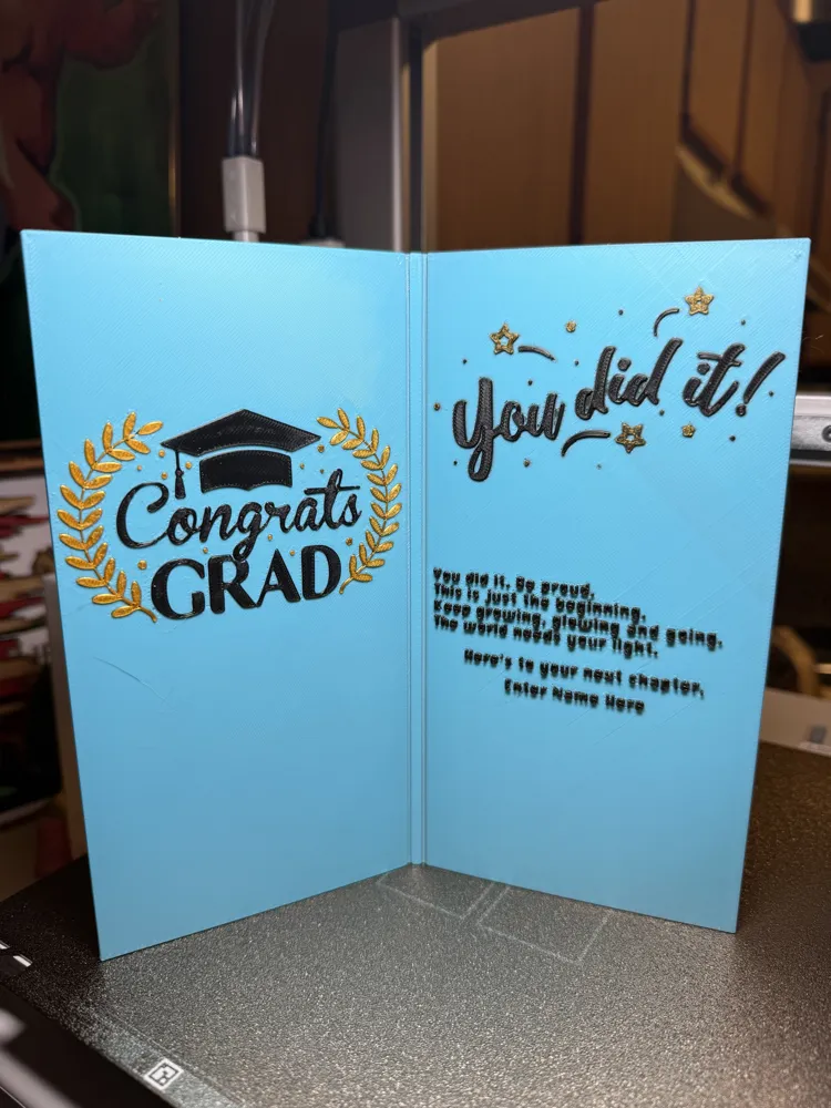 Graduation Card 2025 – Foldable & Customizable - Free 3D Print Model ...