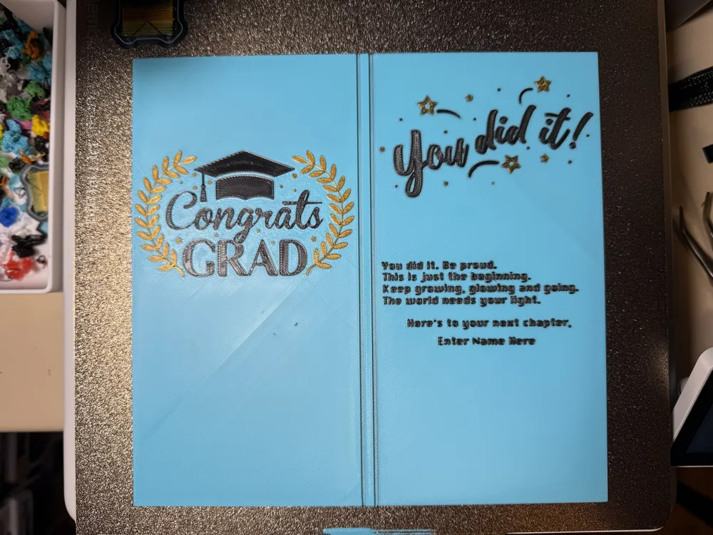 Graduation Card 2025 – Foldable & Customizable - Free 3D Print Model ...