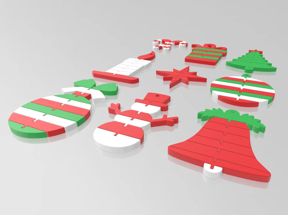 Christmas decoration 9 articulated models by C3D MakerWorld: Download ...