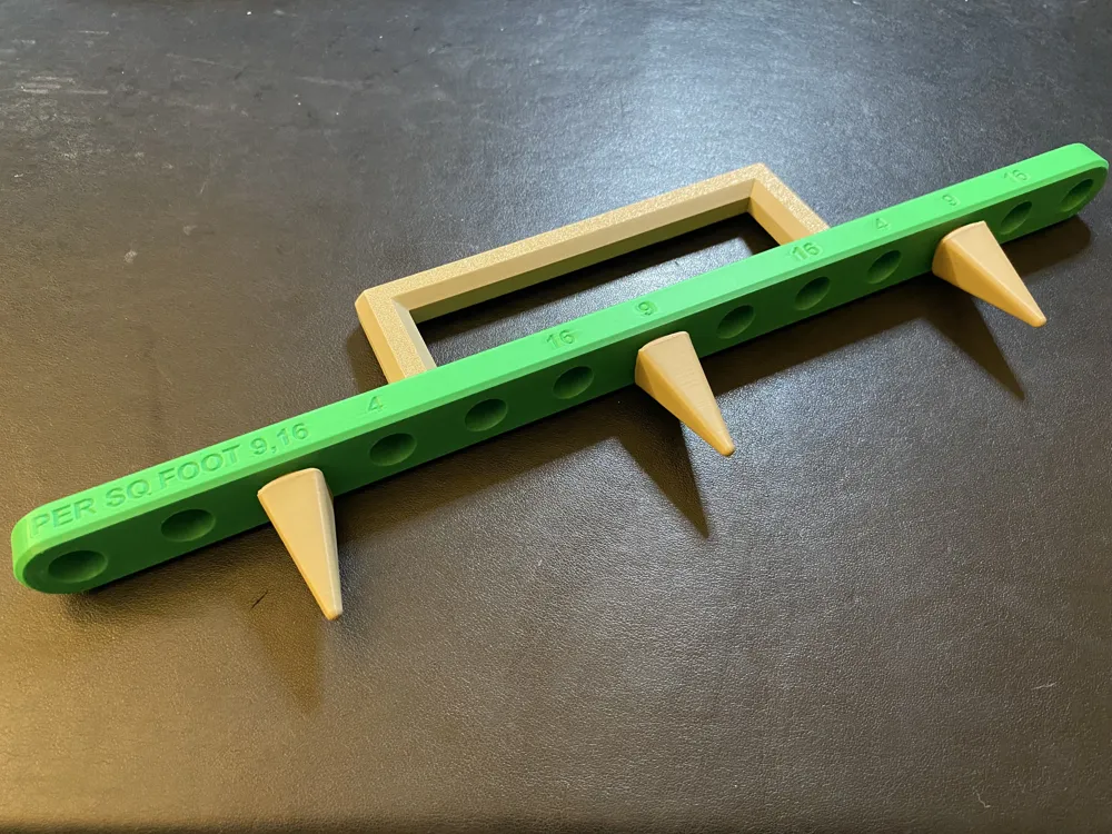 Seed Spacing Tool for square foot gardening by Professor Chaos ...