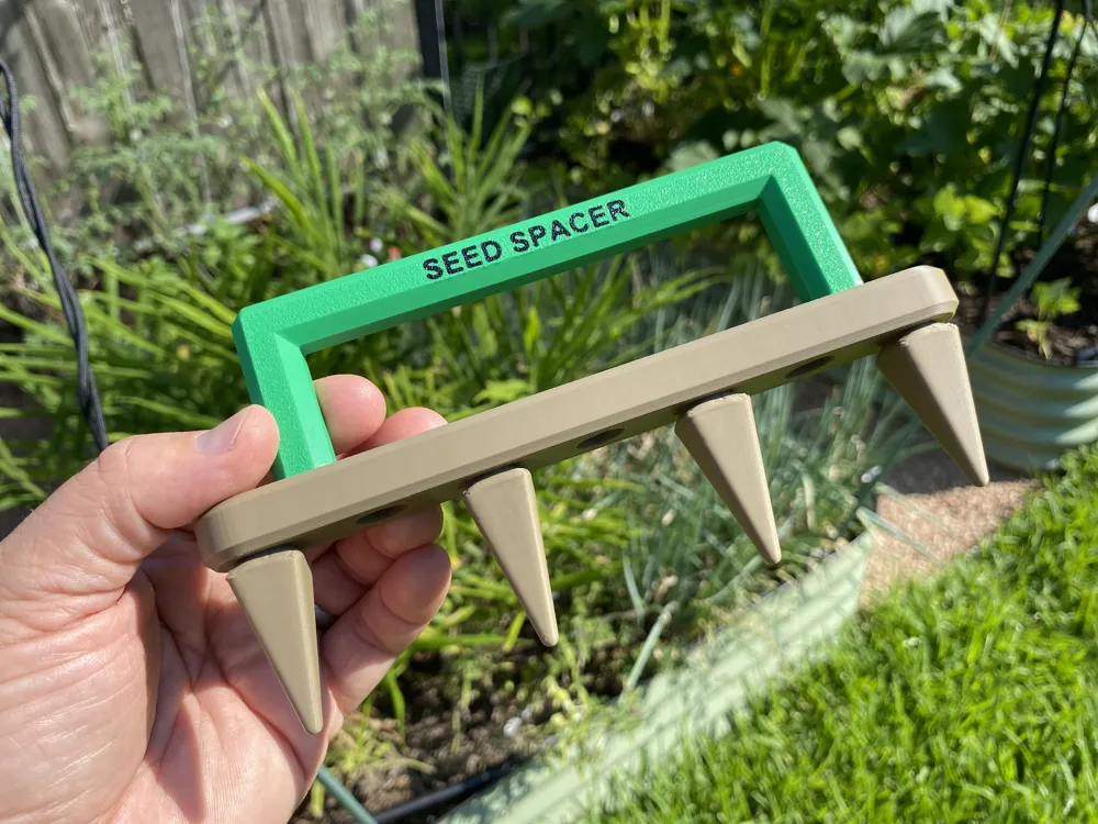 Seed Spacing Tool for square foot gardening - Free 3D Print Model ...