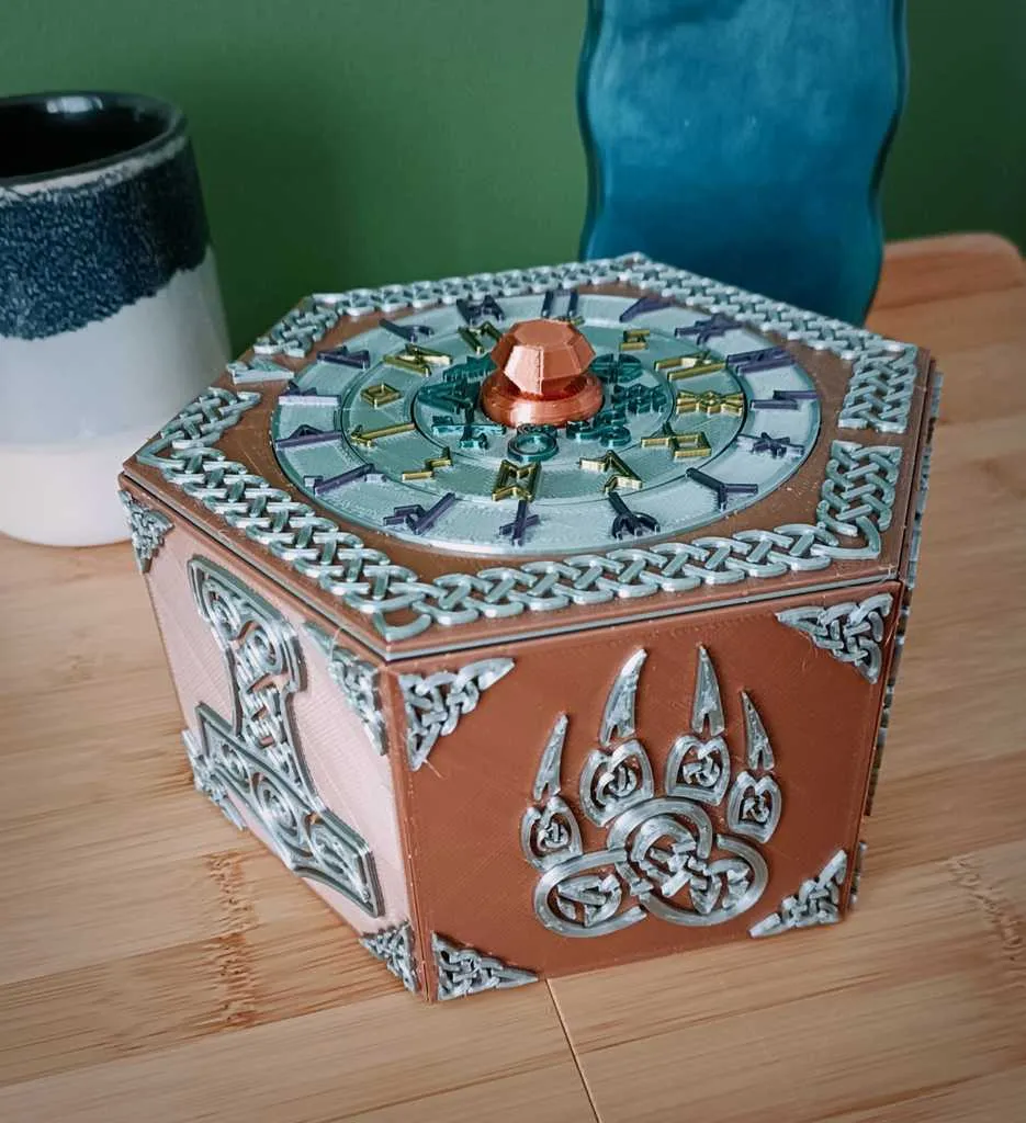 Concentric Combination Puzzle Box - Viking Style by NeveroddoreveN ...