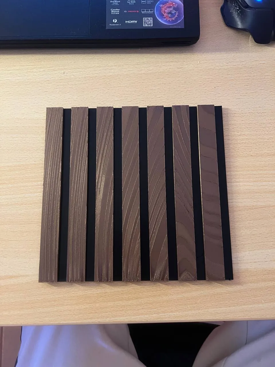 Decorative acoustic panel with wood effect - Free 3D Print Model ...