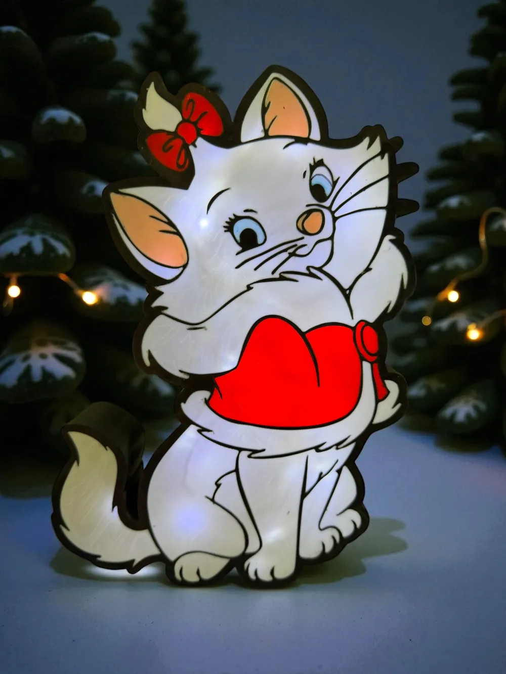 Marie Christmas lightbox - Free 3D Print Model - MakerWorld