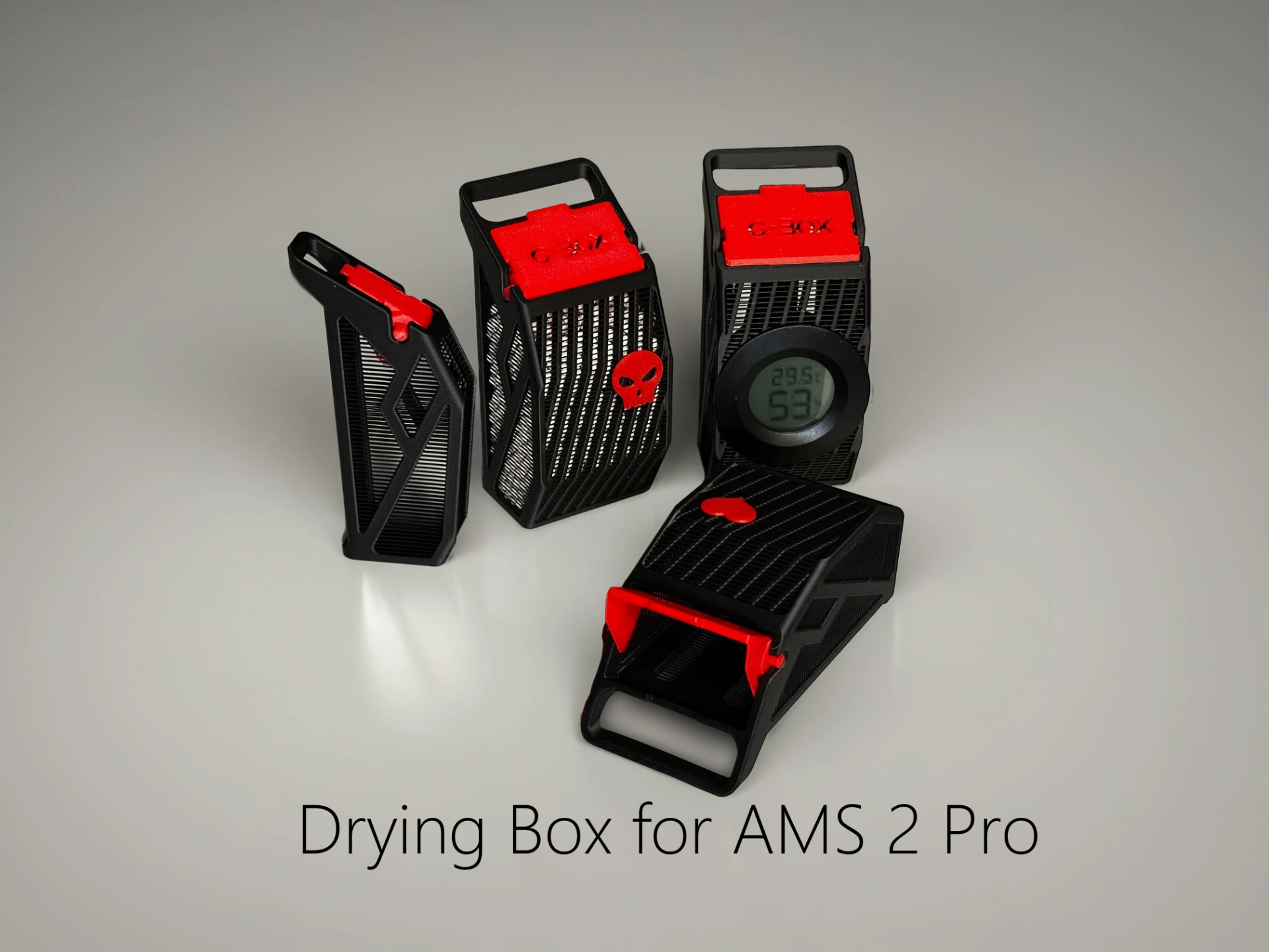 G-BOX Drybox for AMS 2 PRO: Drybox + Adapters for Xiaomi and Tuya Hygrometers + Dedicated Scoop ...
