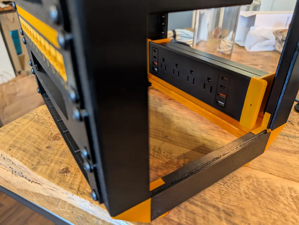 Recessed PDU Ears Mount for 10 inch Rack - Free 3D Print Model - MakerWorld