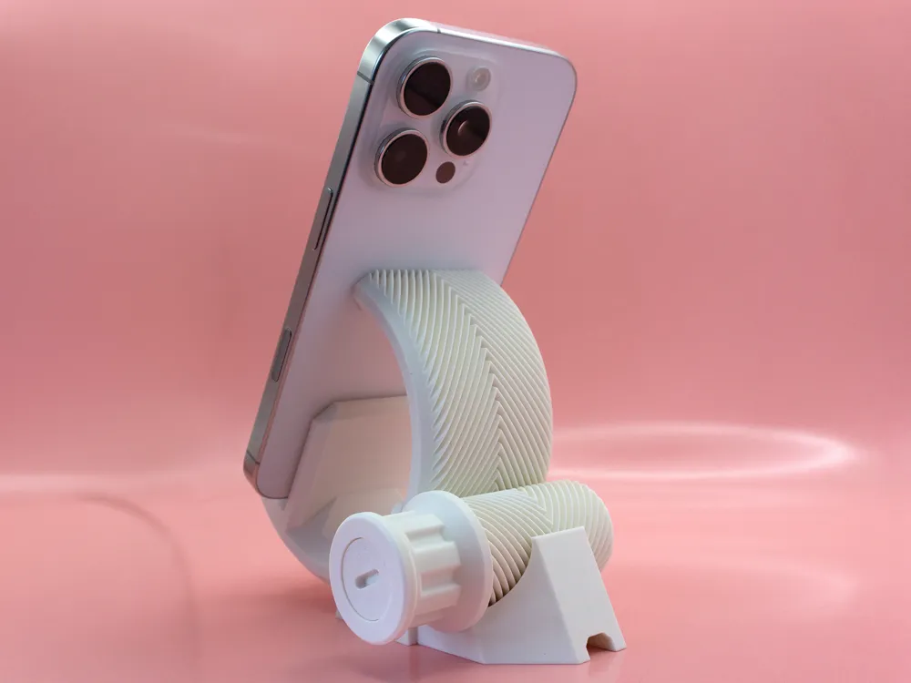 Phone Stand Herringbone Cut by Pork3D.com - Free 3D Print Model ...