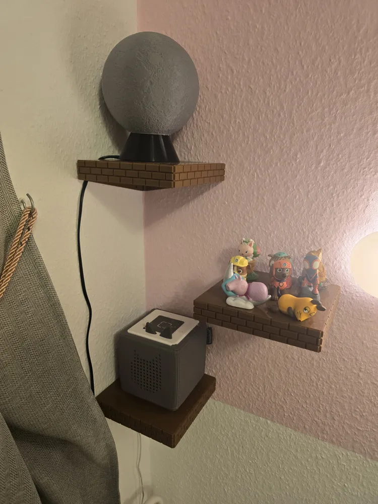 Super Mario Style Shelf - Free 3D Print Model - MakerWorld