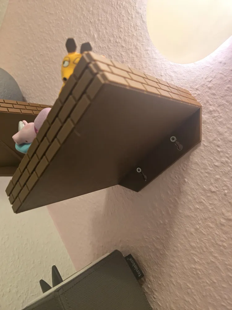 Super Mario Style Shelf - Free 3D Print Model - MakerWorld