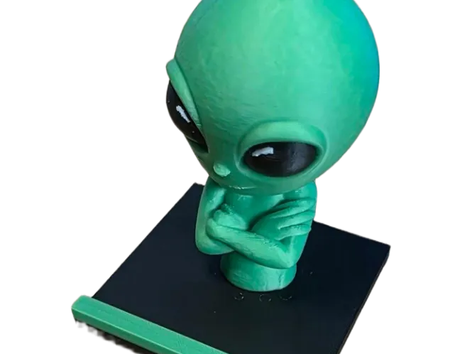 Support de téléphone portable Alien AMS vert - Modèle d'Impression 3D ...