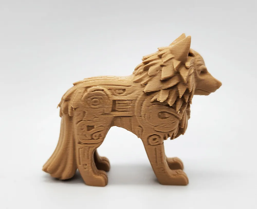 Wood-Carved Wolf Toy by Triple G Workshop MakerWorld: Download Free 3D ...