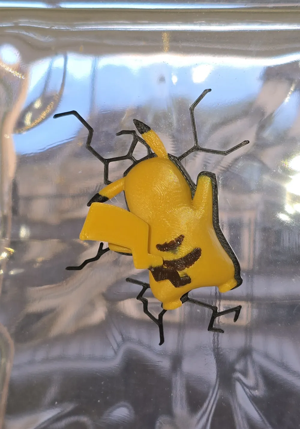 Pokémon - Crushed Pikachu - Wall Decal - Free 3D Print Model - MakerWorld