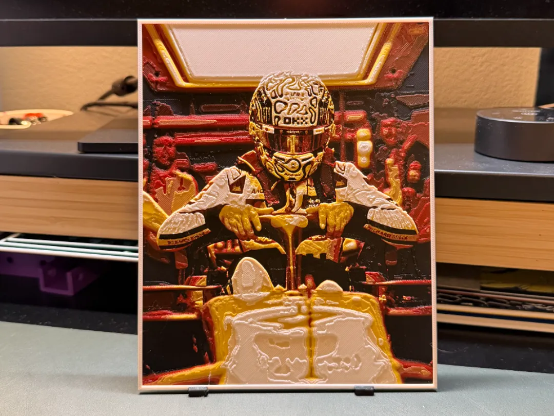 Lando Norris F1 HueForge - Free 3D Print Model - MakerWorld