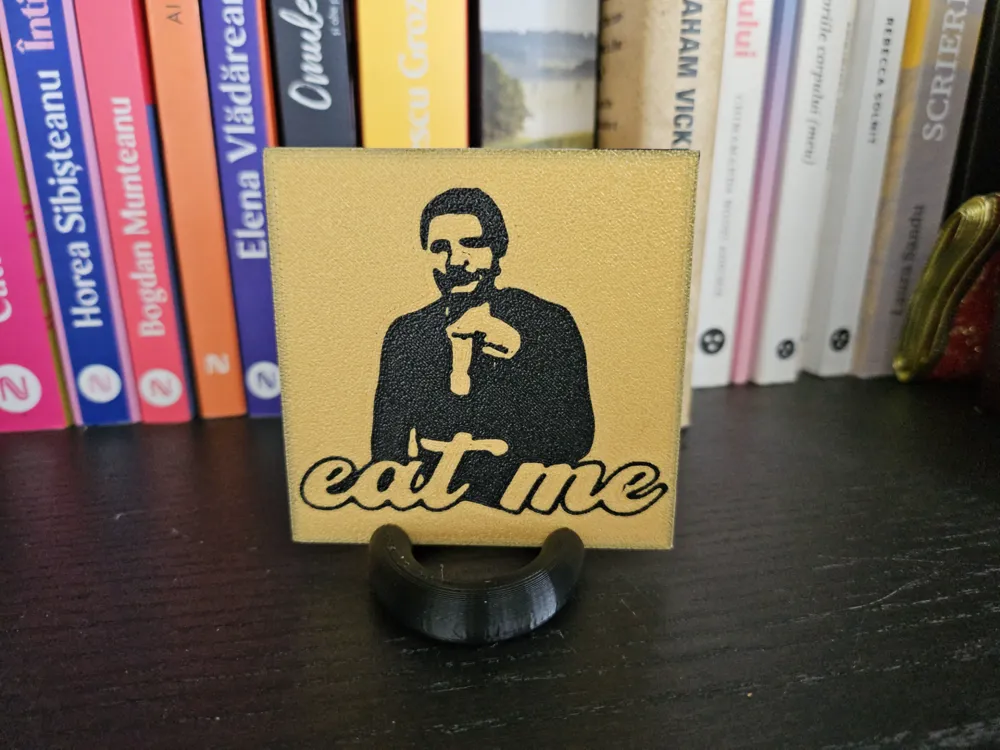 Eat me sign/coaster by laviniah13 - MakerWorld