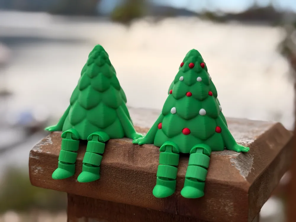 Improved articulating Christmas tree V2 - Free 3D Print Model - MakerWorld