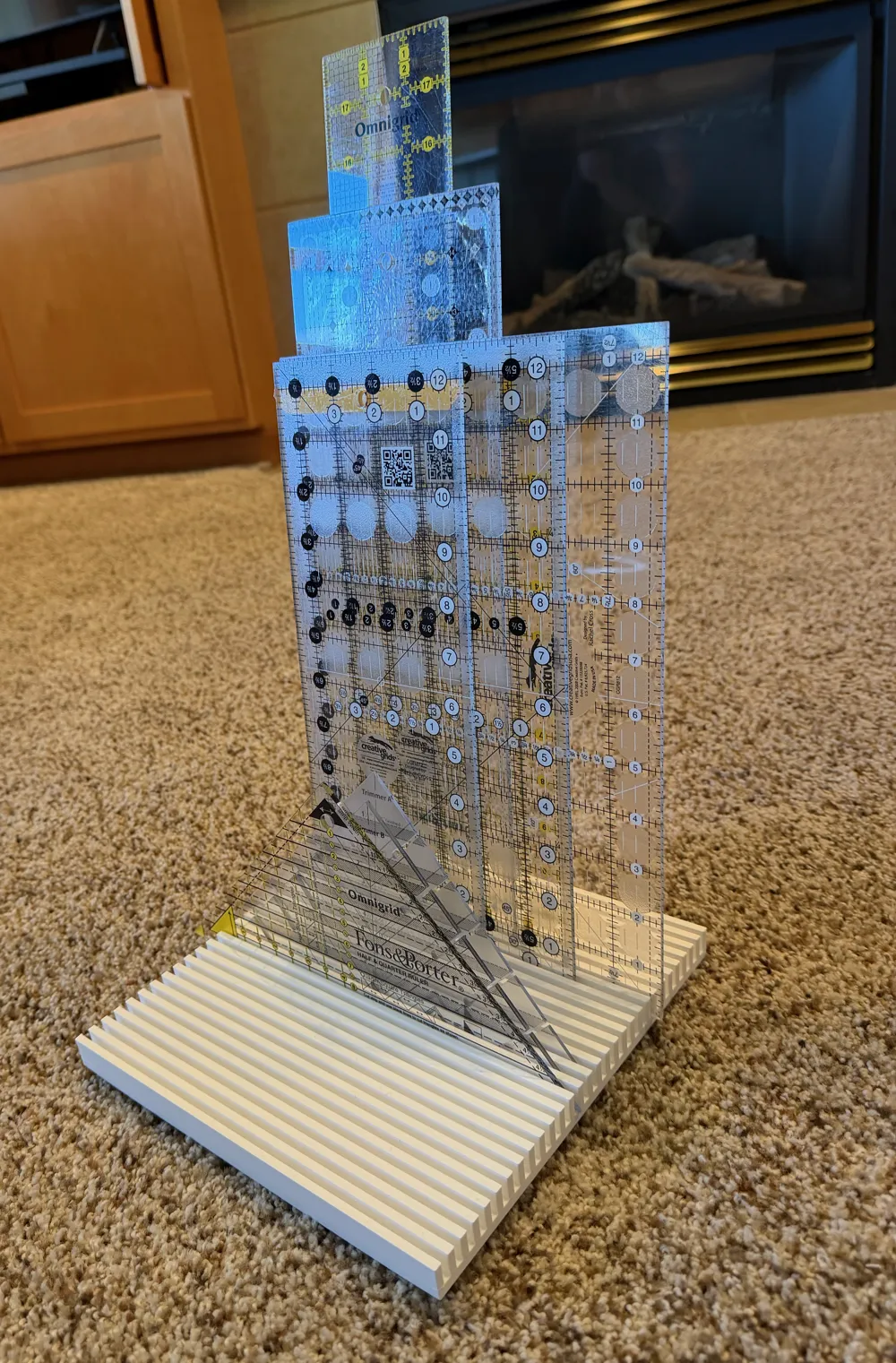 Quilt Ruler Rack - Free 3D Print Model - MakerWorld