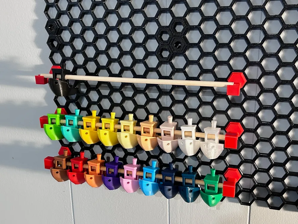 Benchy Hanger for HSW - requires 1/4" (6.4mm) rods by cmcraig2 - MakerWorld