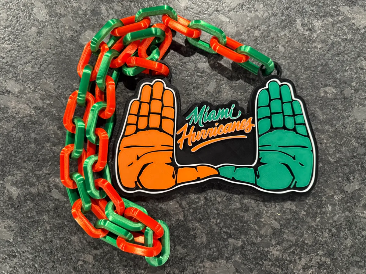 University of Miami - Throwing Up The U - Free 3D Print Model - MakerWorld