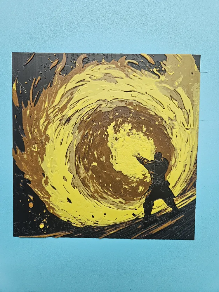 I cast FIREBALL - Hueforge poster by Menagerie of Layers - MakerWorld