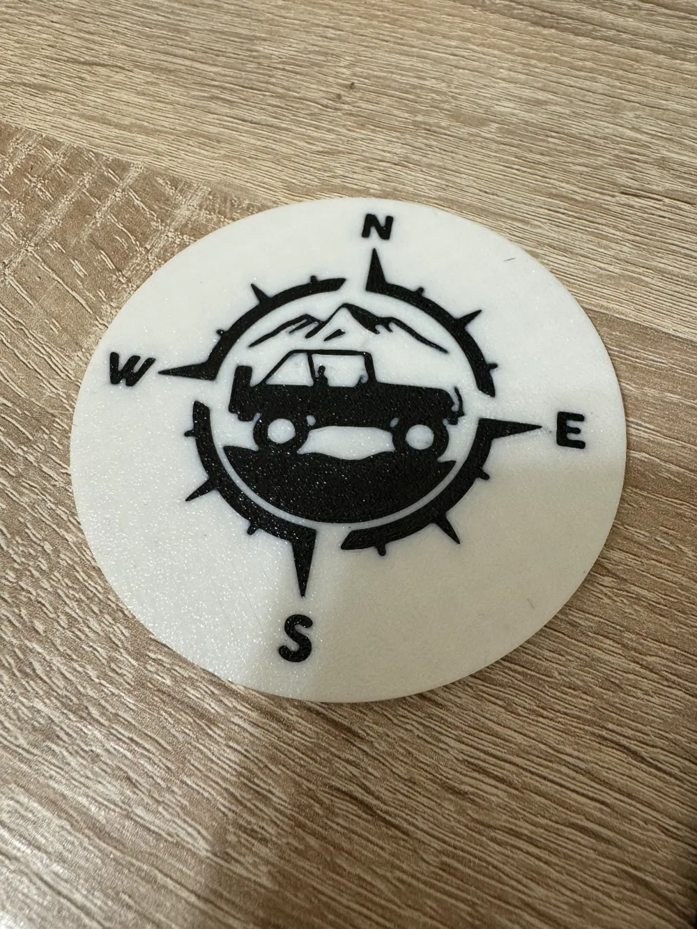 Jeep Compass fanart coaster by Stamatis Sarlis - MakerWorld